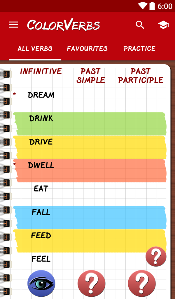 Color Verbs – English Irregular Verbs – NikitaDev Color Verbs – English Irregular Verbs – NikitaDev